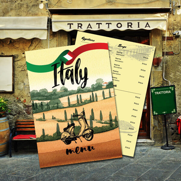 Menugo - Tuscany Trattoria Menu Theme