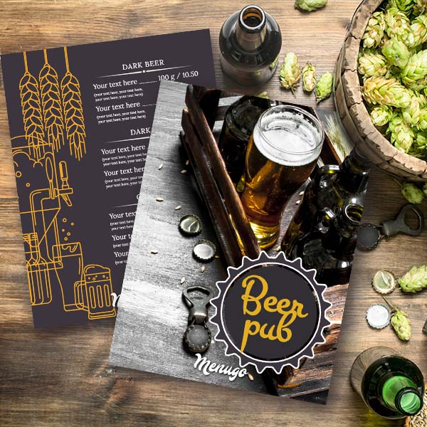 Menugo - Brewery Menu Template
