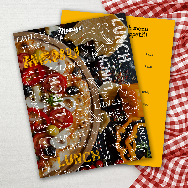 Menugo - Yellow Lunch Menu