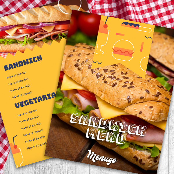 Menugo - Sandwich Menu Template
