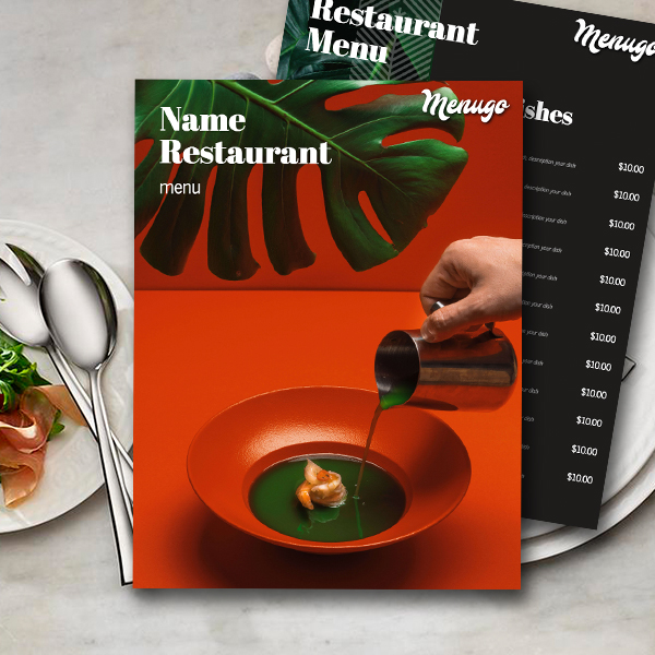 Menugo - Simple Red Restaurant Menu